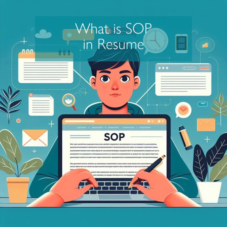 What is SOP in Resume