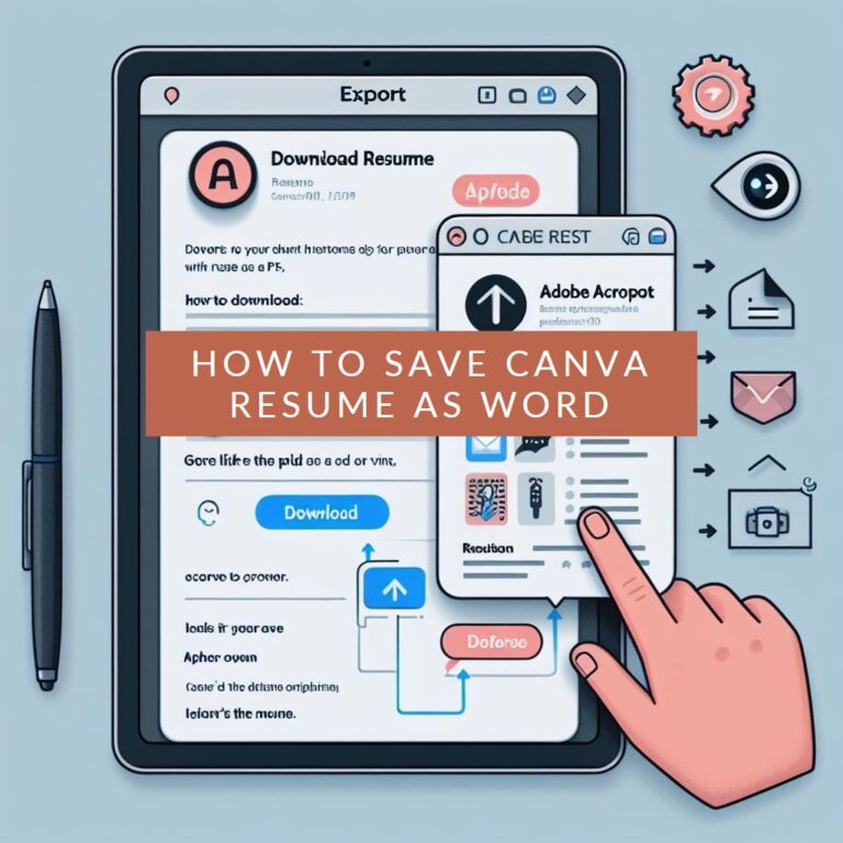 How to Save Canva Resume as Word