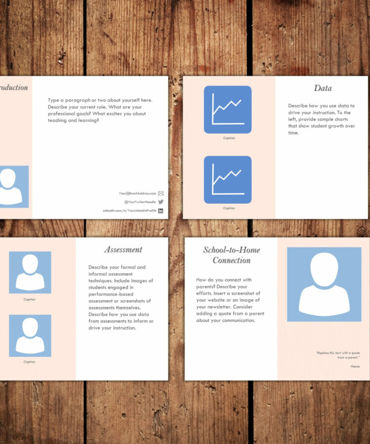 Digital Teacher Portfolio Template