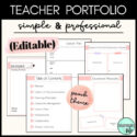 Graduate Teacher Portfolio Template