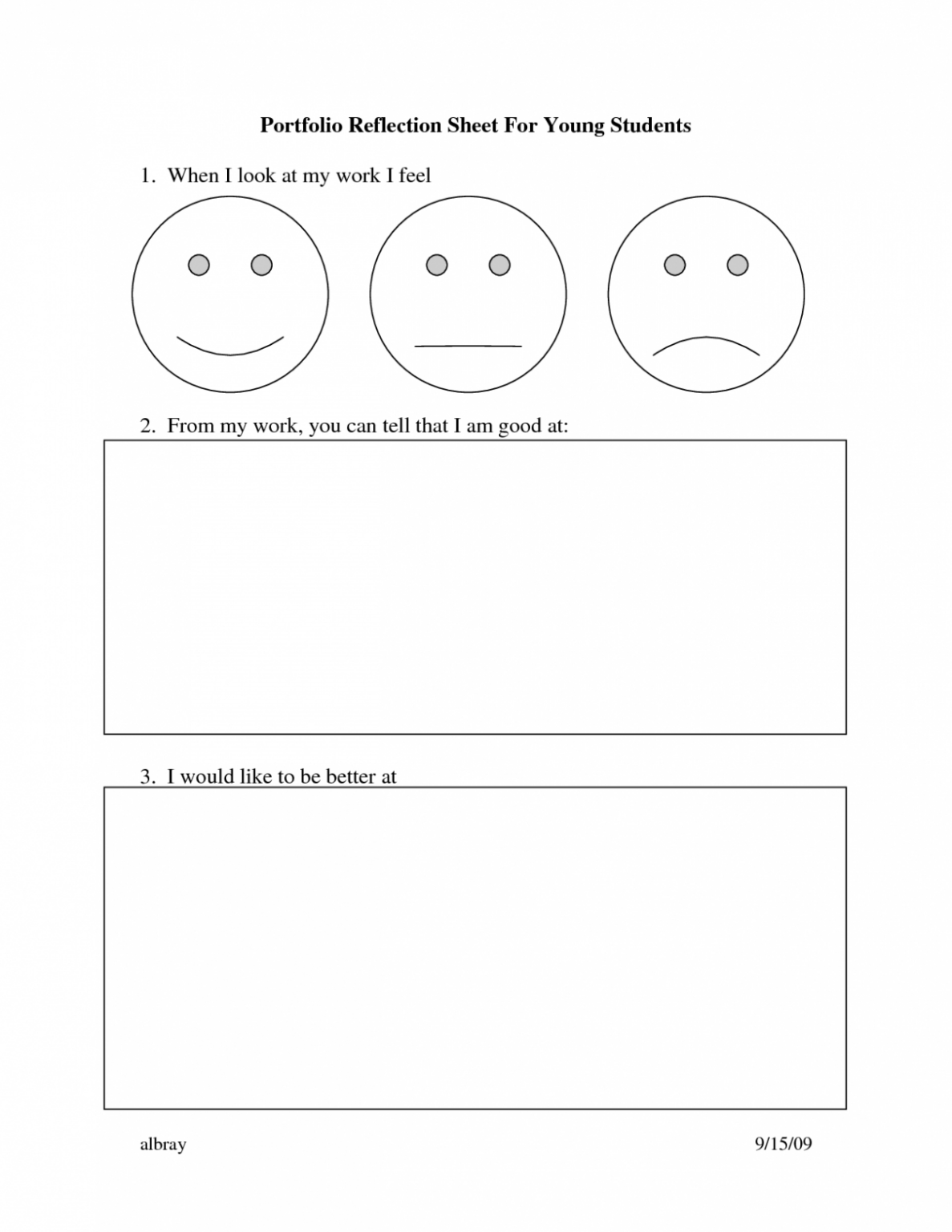 Counseling Student Portfolio Template