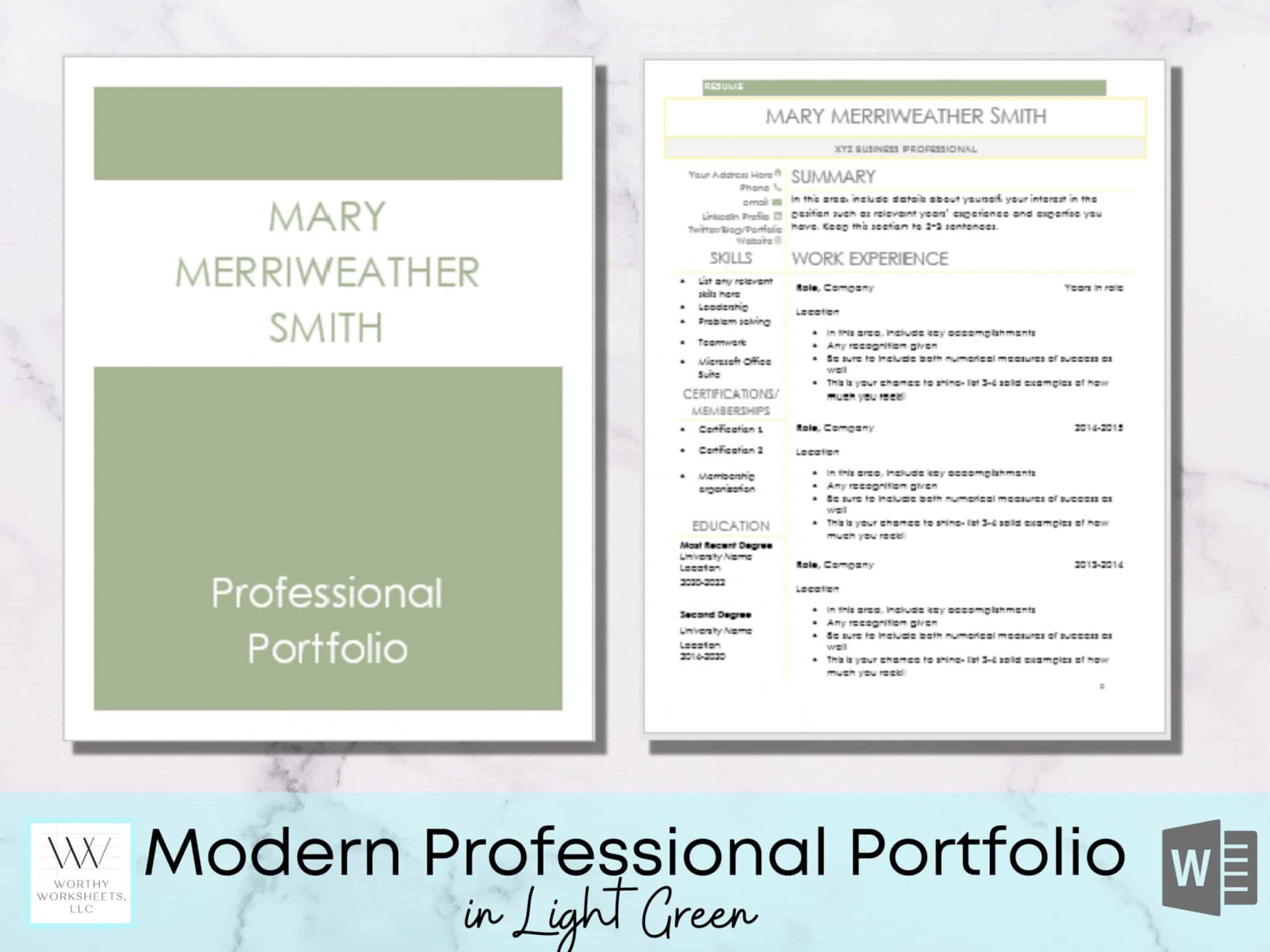 All About Me Portfolio Template