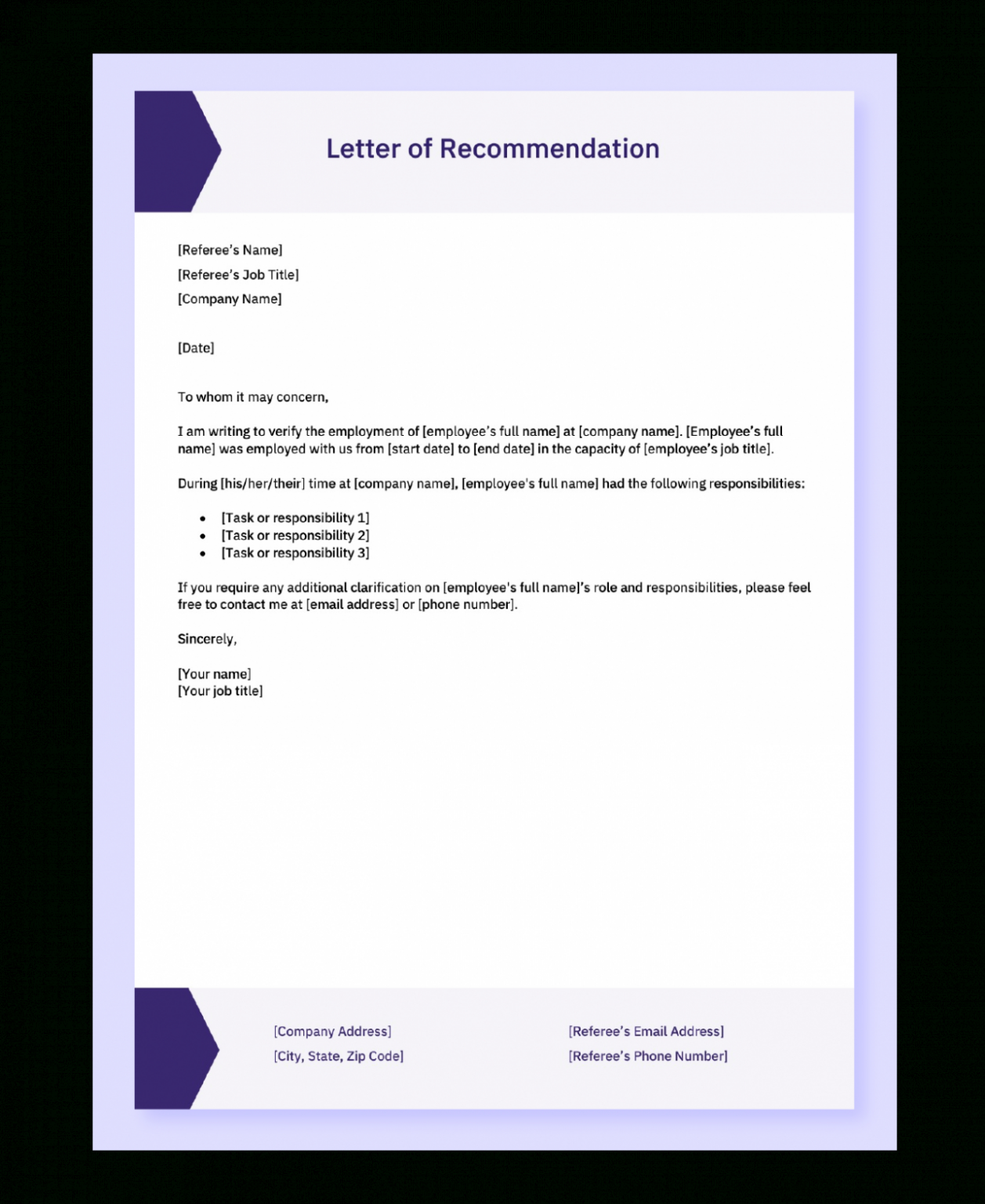 Asking For References After Interview Template