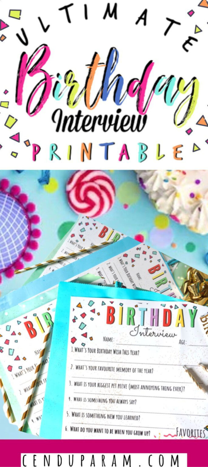 Birthday Interview Template