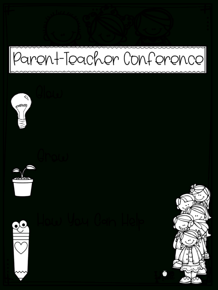 Parent Teacher Interview Template Kindergarten