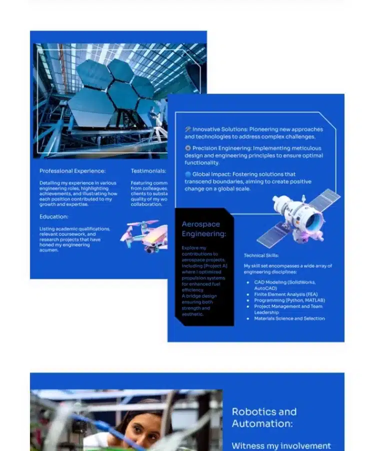 Bim Engineer Portfolio Template