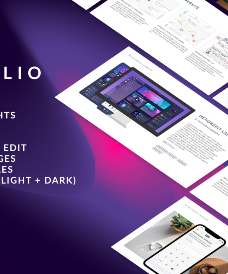 Middle School Student Portfolio Template