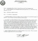 Marine Corps Letter Of Instruction Template