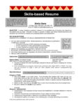 Functional Skills Based Resume Template
